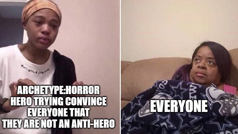 When you look like a bad guy but you are a good guy. Meme I made | Fandom