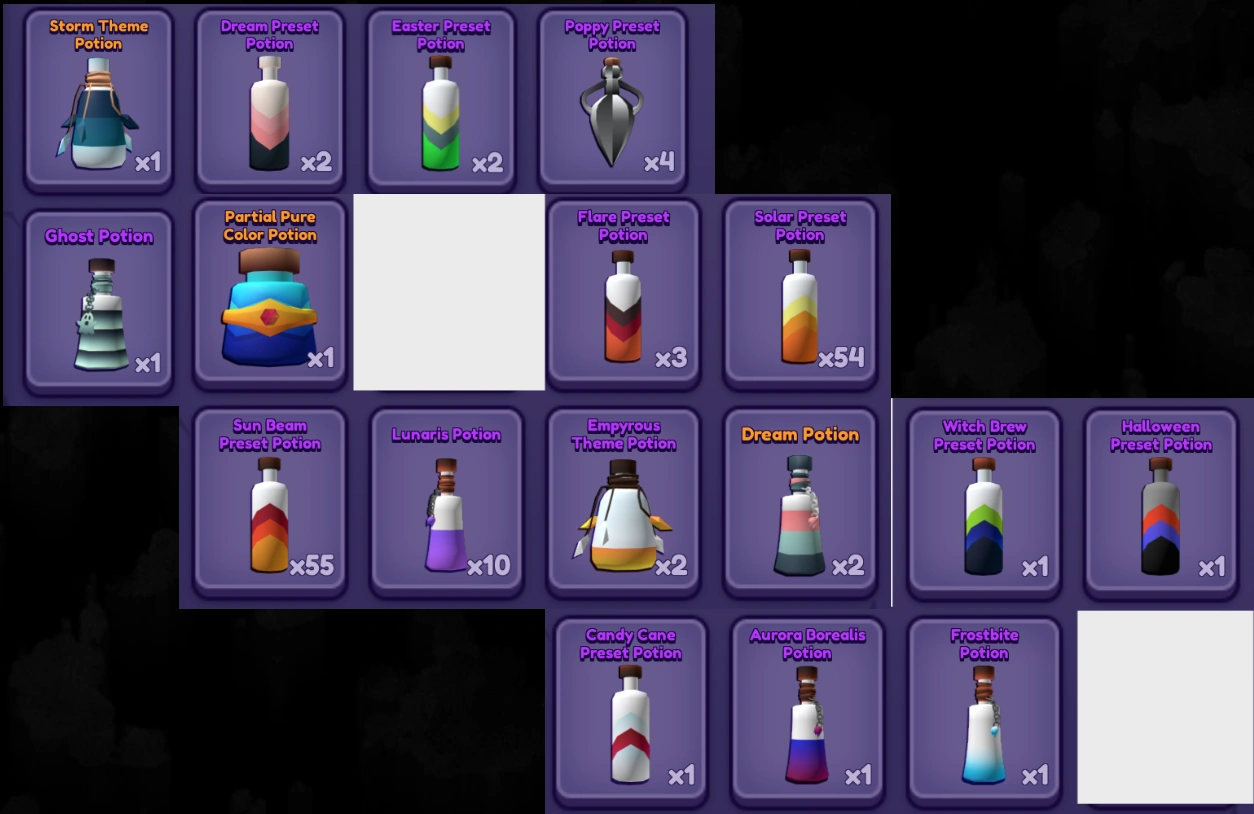 repost, looking for values on potions | Fandom