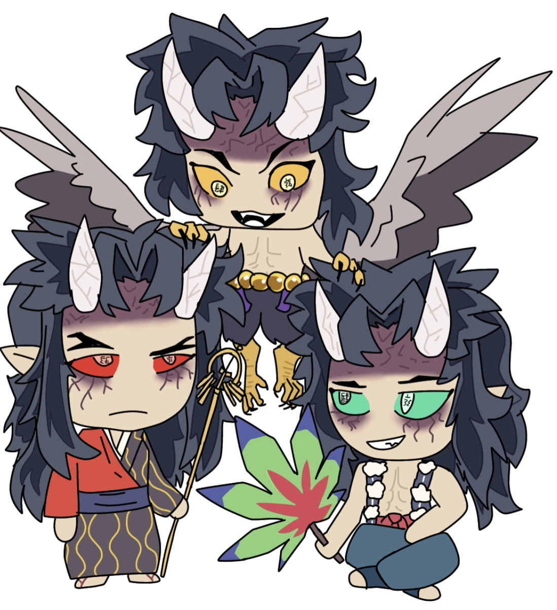 sekido, karaku and urogi art | Fandom