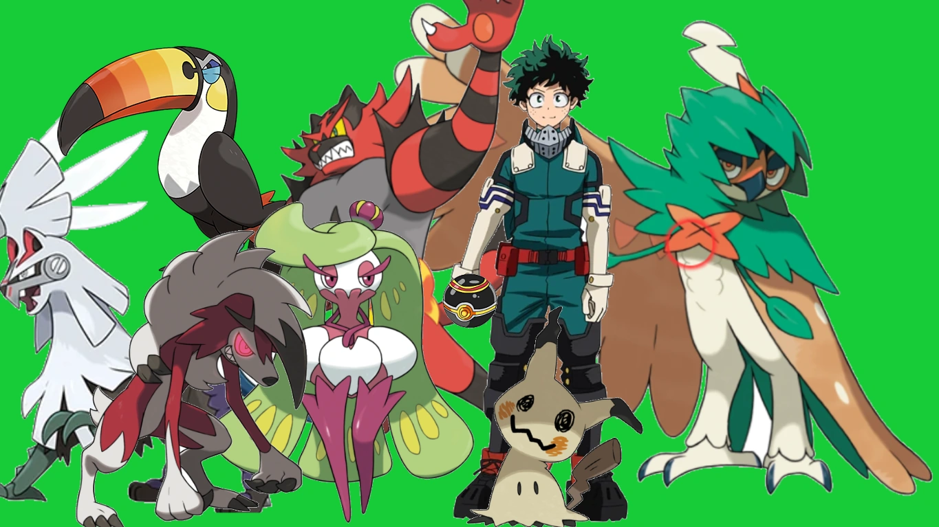 Pokemon teams for mha characters Deku version and alolan version | Fandom