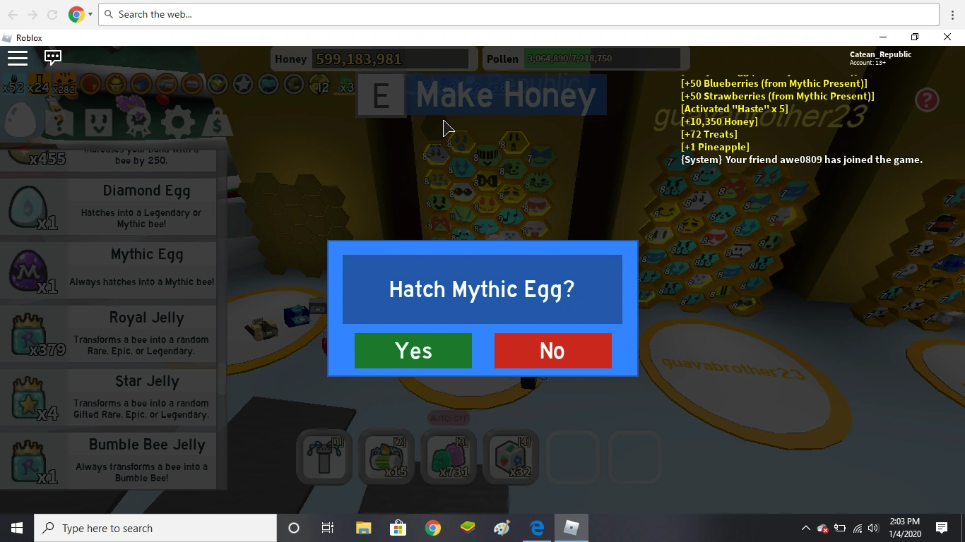 It's done! Hello mythic bee! | Fandom