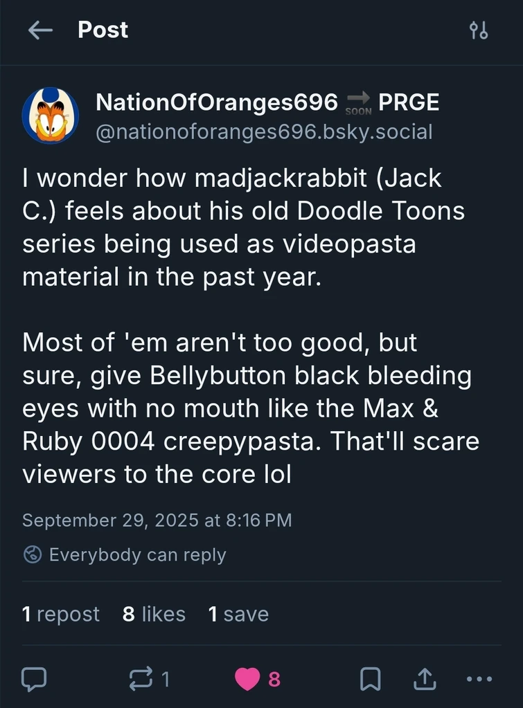 A post from nationoforanges696 | Fandom