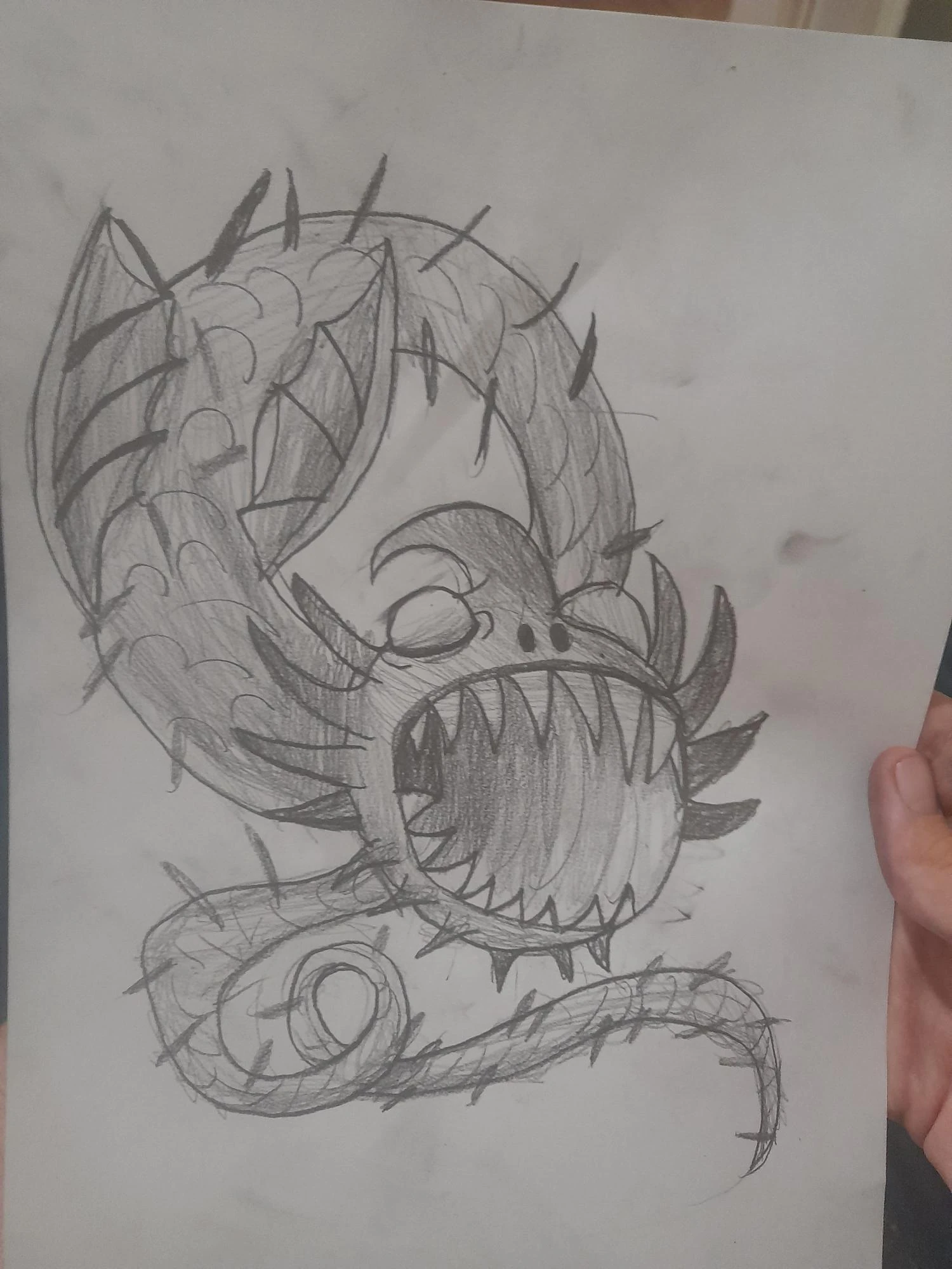 My sketch of the Whispering Death Dragon | Fandom