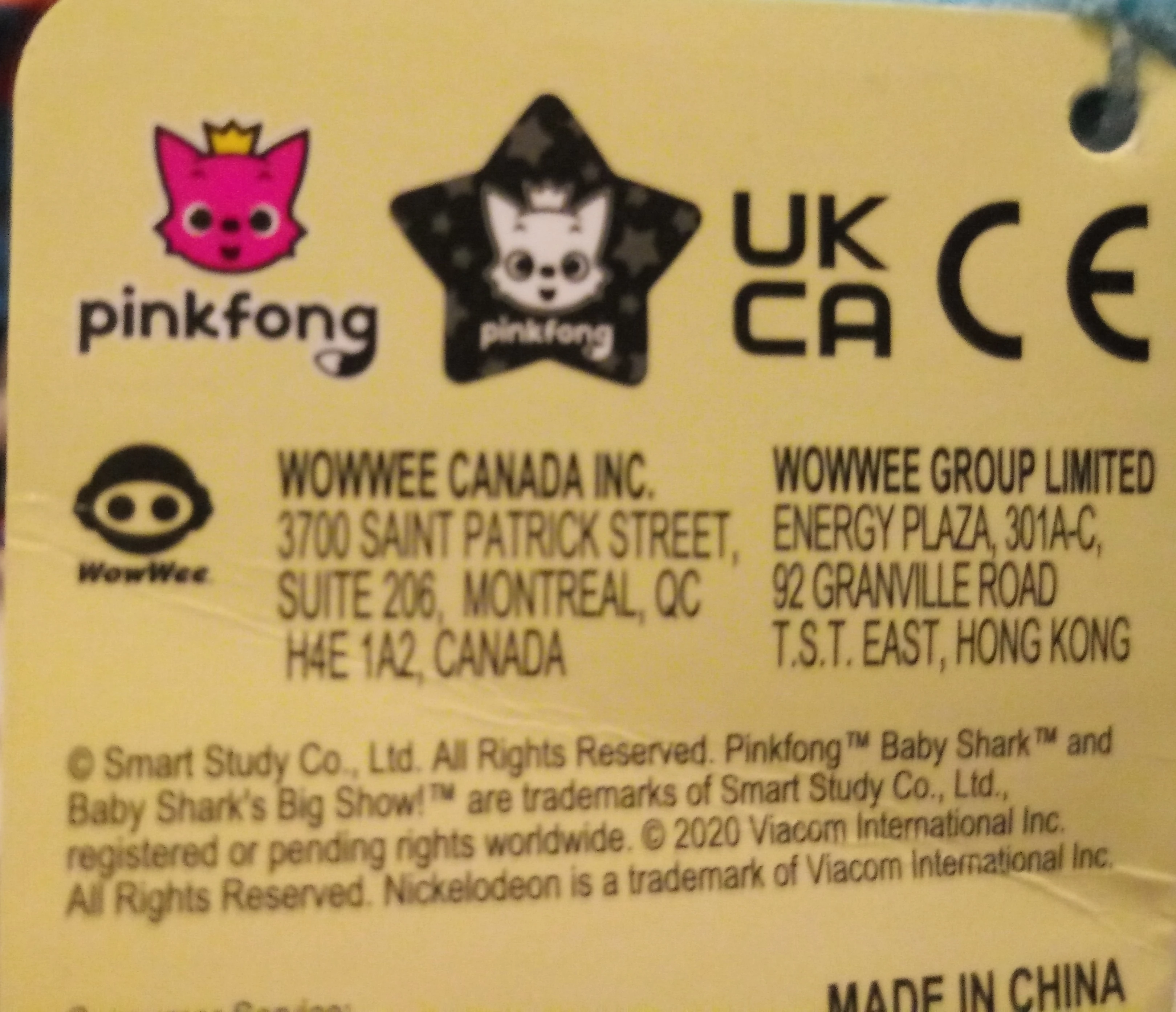 Pinkfong logos on a tag | Fandom