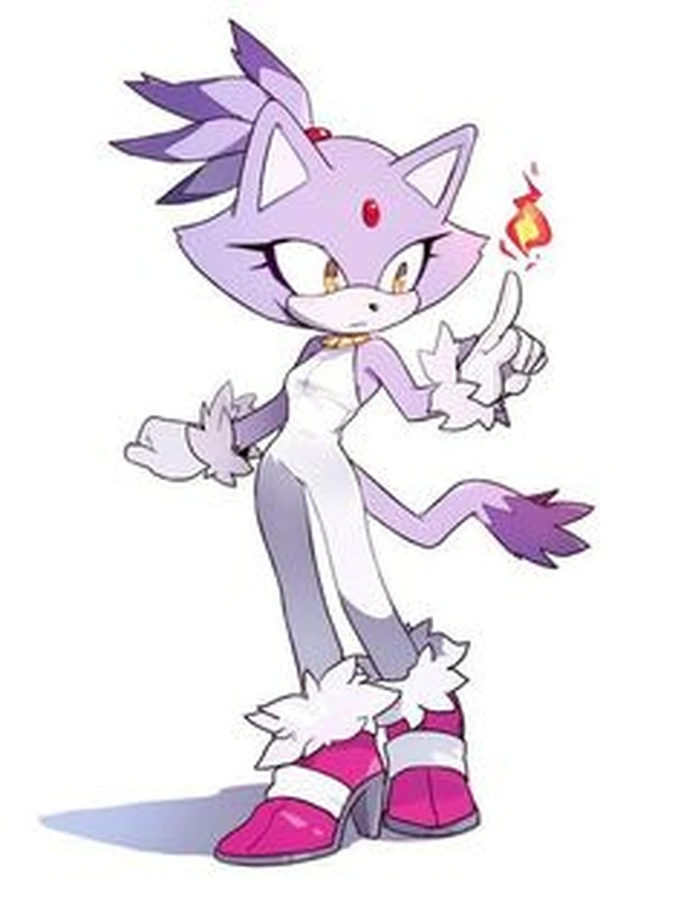 Blaze in a white suit by Anonymous | Fandom