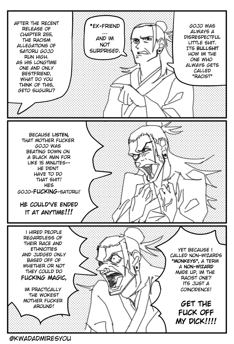 So apparently there's racist Gojo agenda now | Fandom