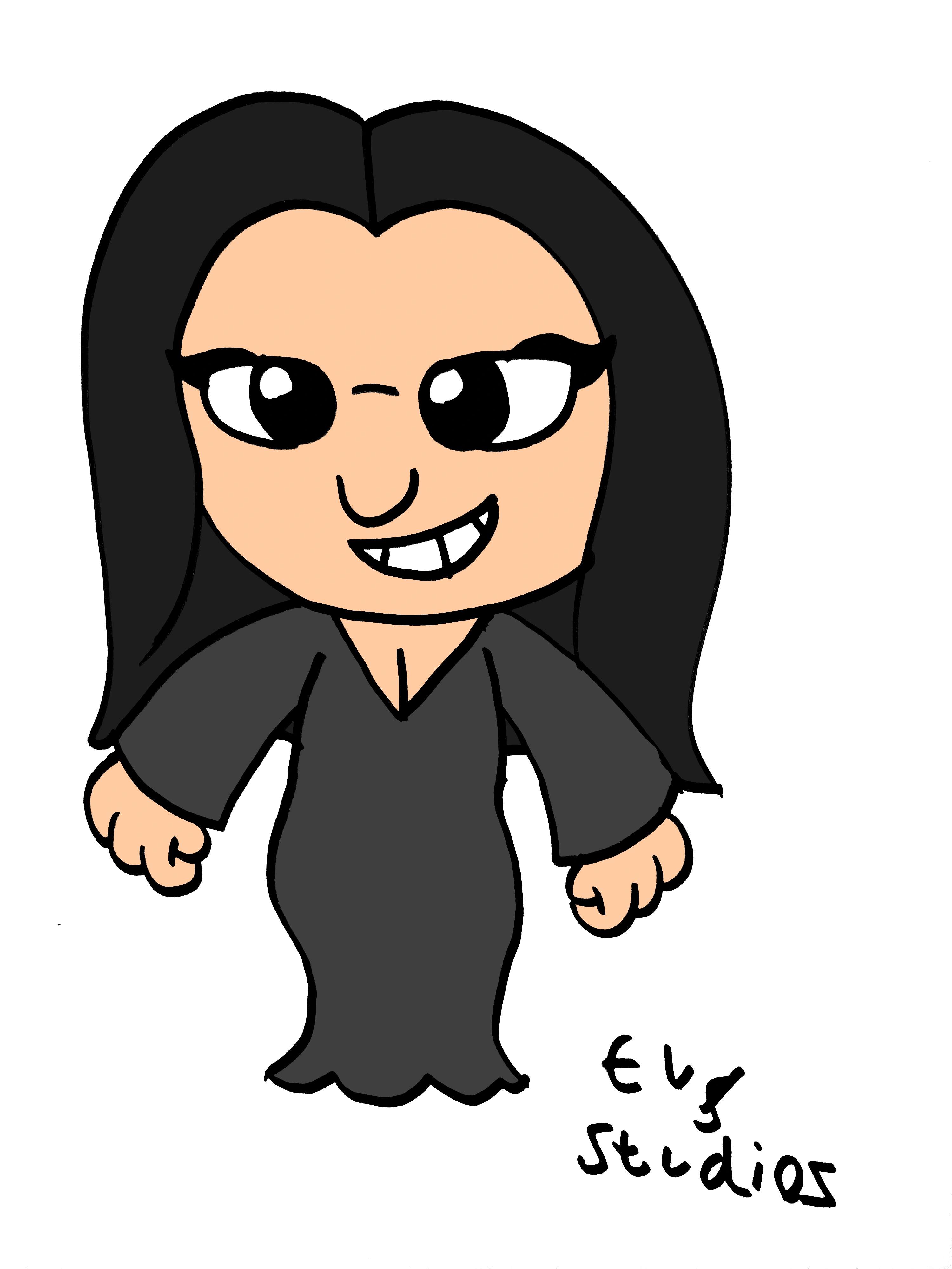 My drawing of Morticia | Fandom