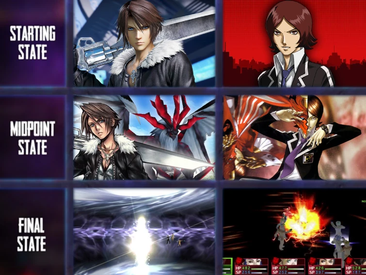Squall Leonhart vs Tatsuya Suou fight progression | Fandom
