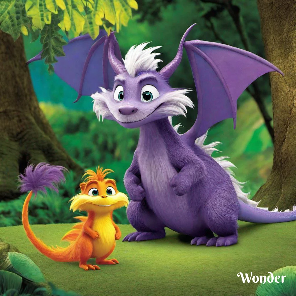 I asked a ai generator for a Lorax dragon | Fandom