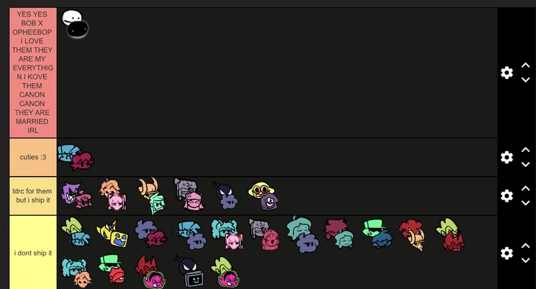 fnf ship tier list | Fandom