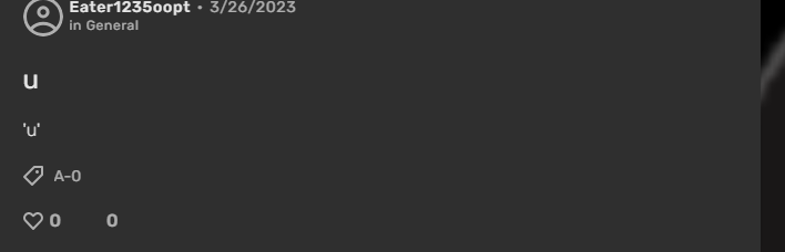 literally the first post ever made in the rld wiki: | Fandom