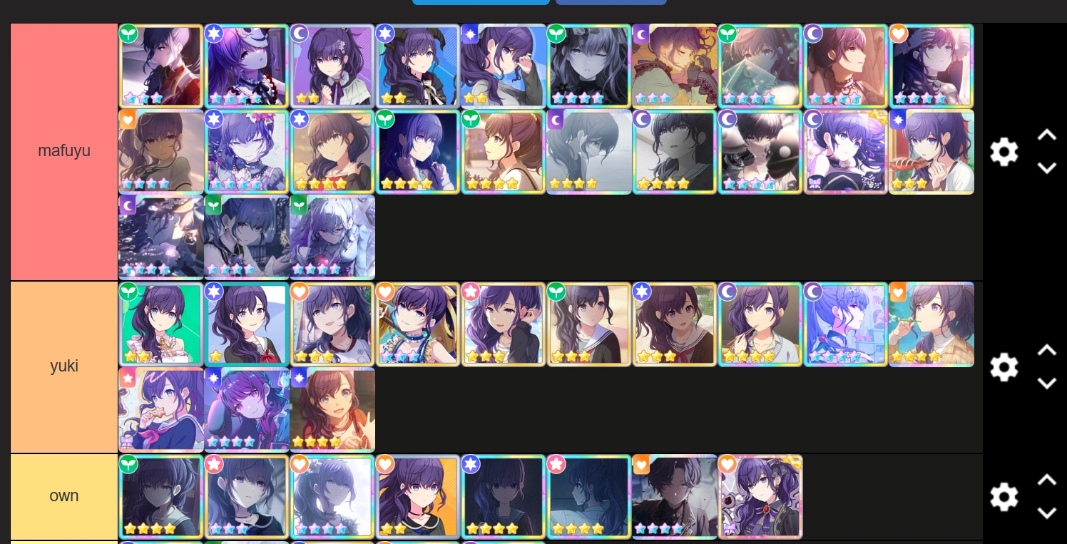 me ranking all mafu cards into mafusys (new card would be mafuyu) | Fandom