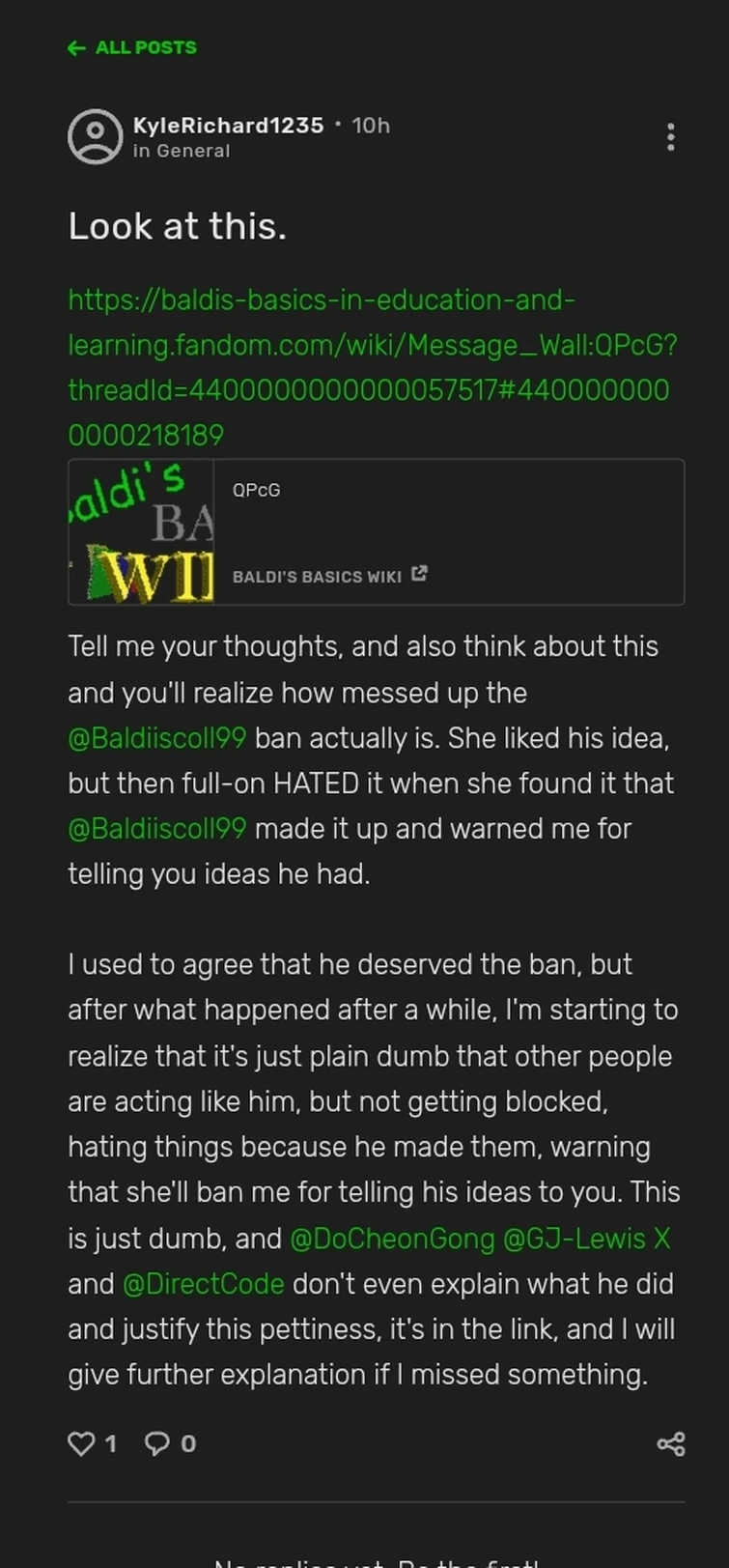 Thoughts on improving this wiki's moderation: | Fandom