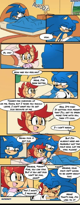 Sonic gets a cold (Art by RizsiArts) | Fandom