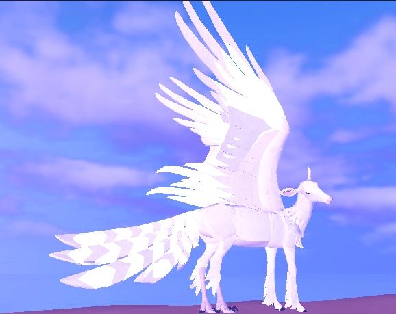 Selling this all white double glow paint + Fantasy wing peryton | Fandom