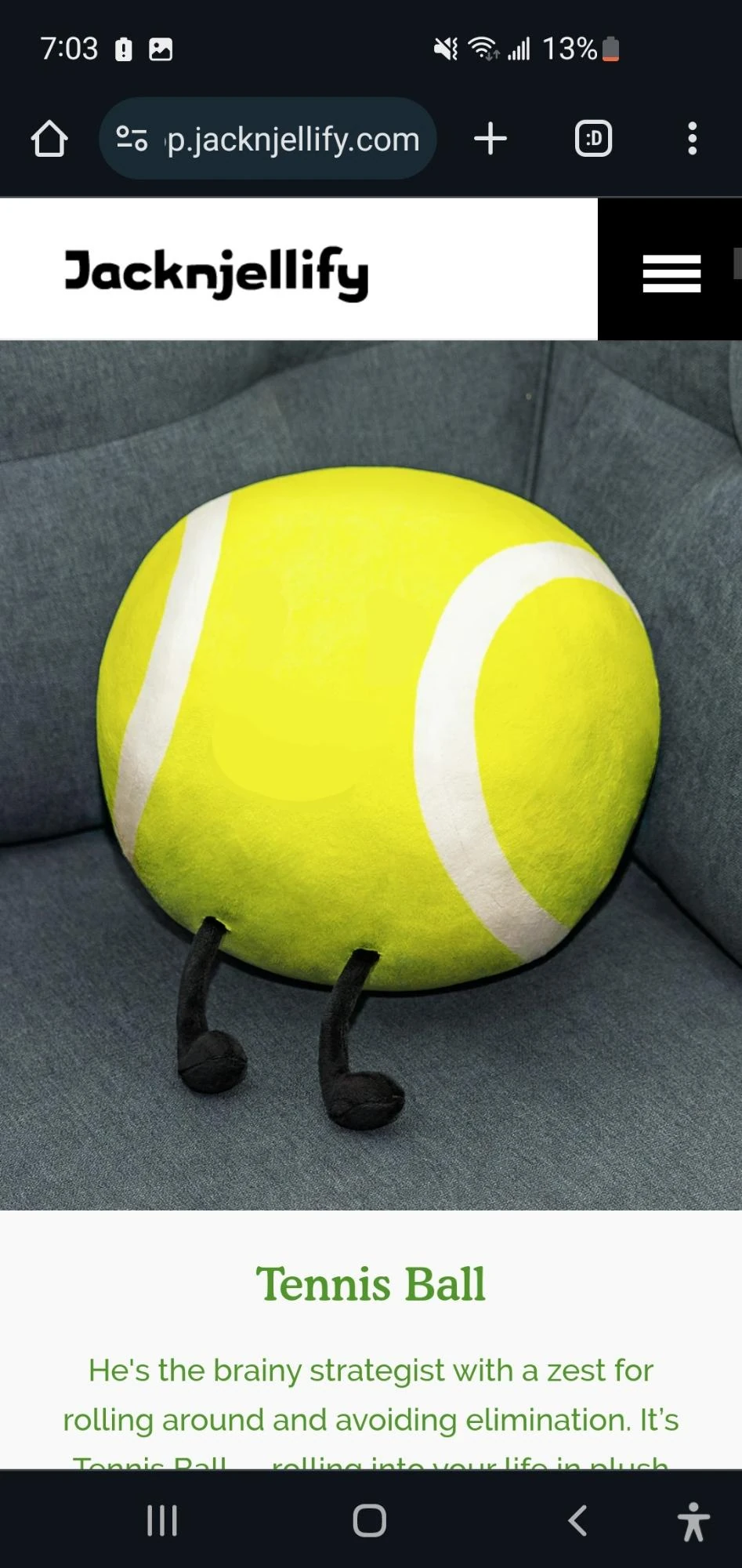 Faceless tennis ball plush | Fandom