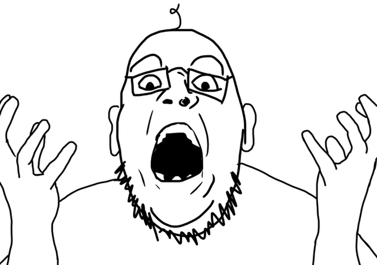 Good argument! However, I've made myself the cool soyjack and you the ...