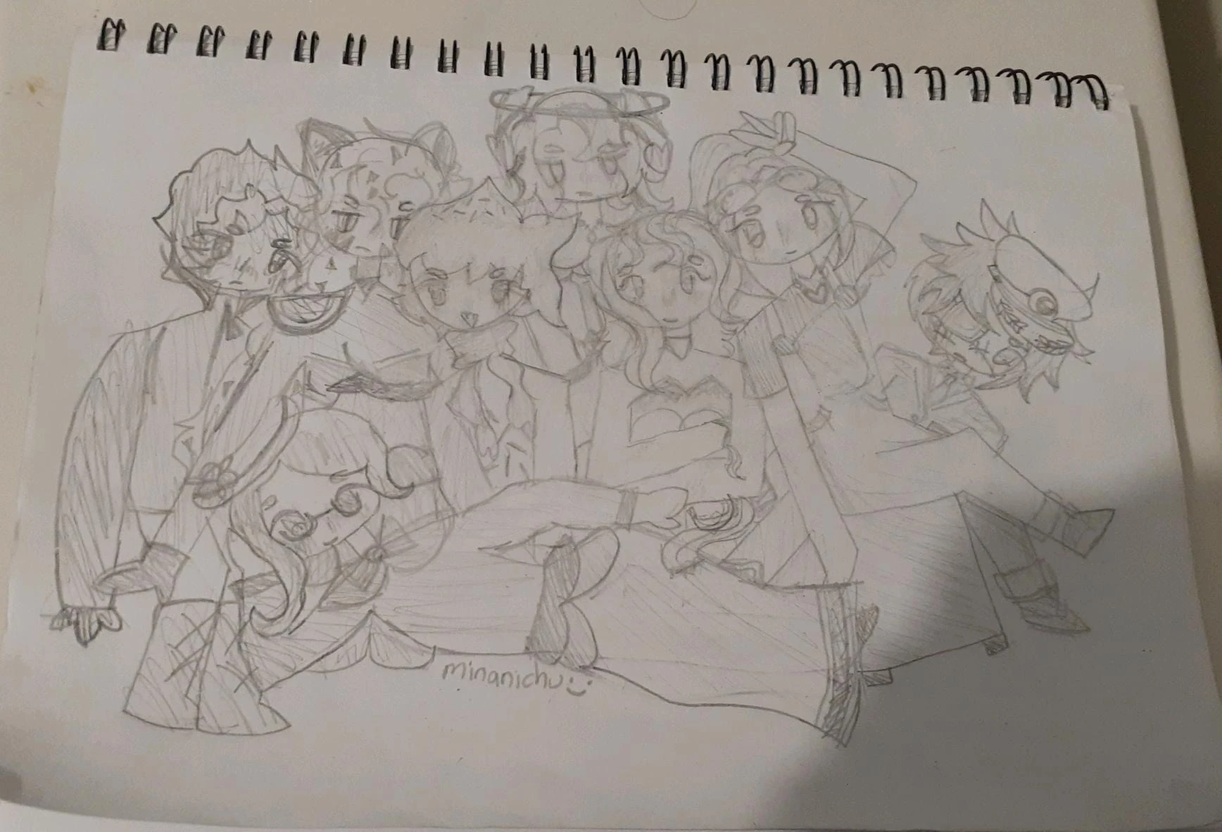 group photo drawing of the wiki’s ocs! :)) | Fandom