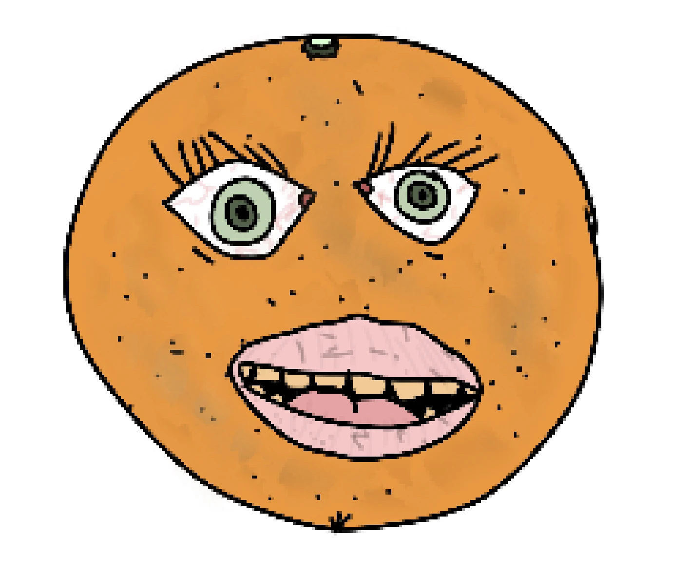 Drew that disgusting orange | Fandom