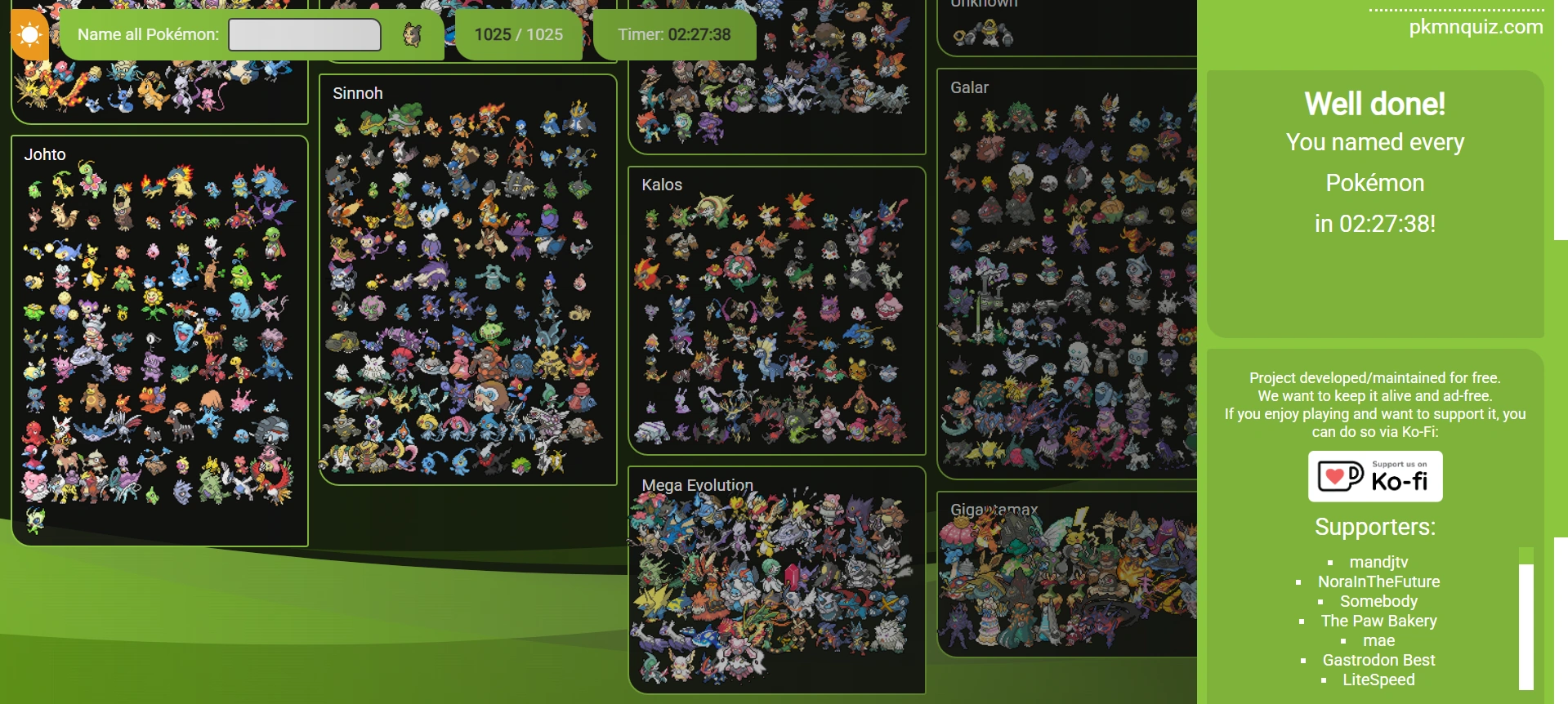 Because ranking all of the Pokemon was not crazy enough, I named all ...