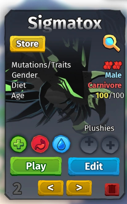 selling Double red Sigmatox [Weight + Damage] | Fandom