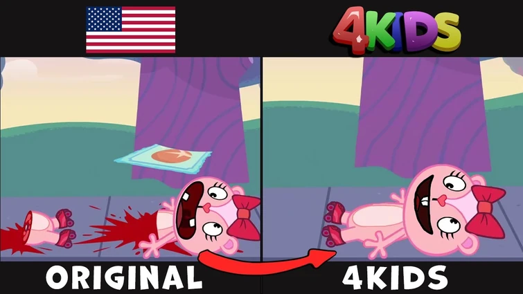 4kids censored Happy Tree Friends and make good endings | Fandom