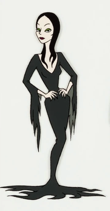 Morticia Addams Drawing