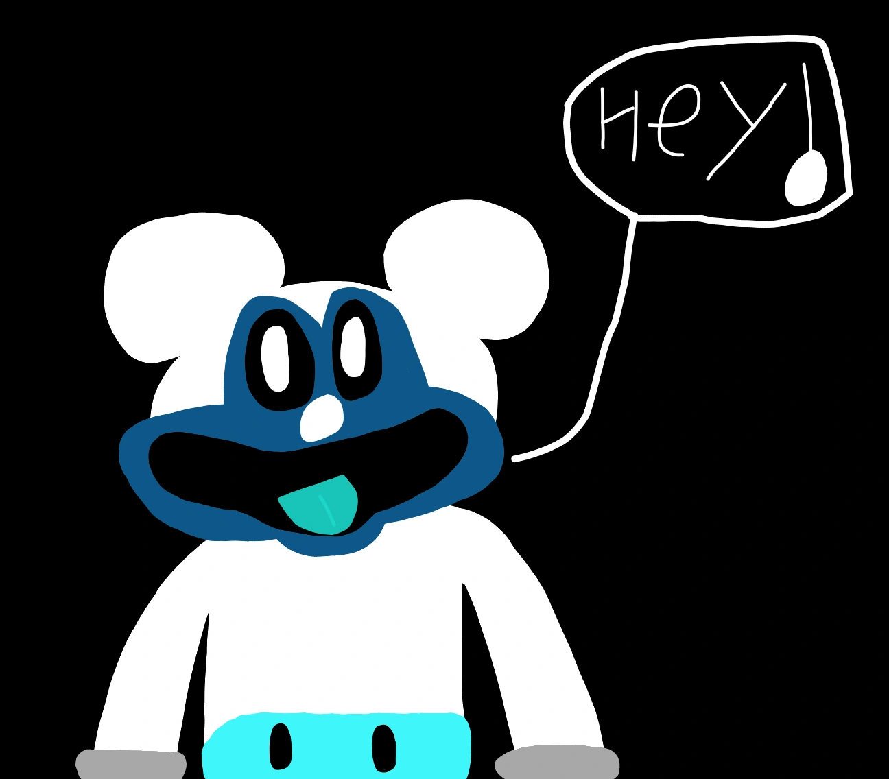 Idk, some random drawing of classic photo-negative mickey cus' i'm ...