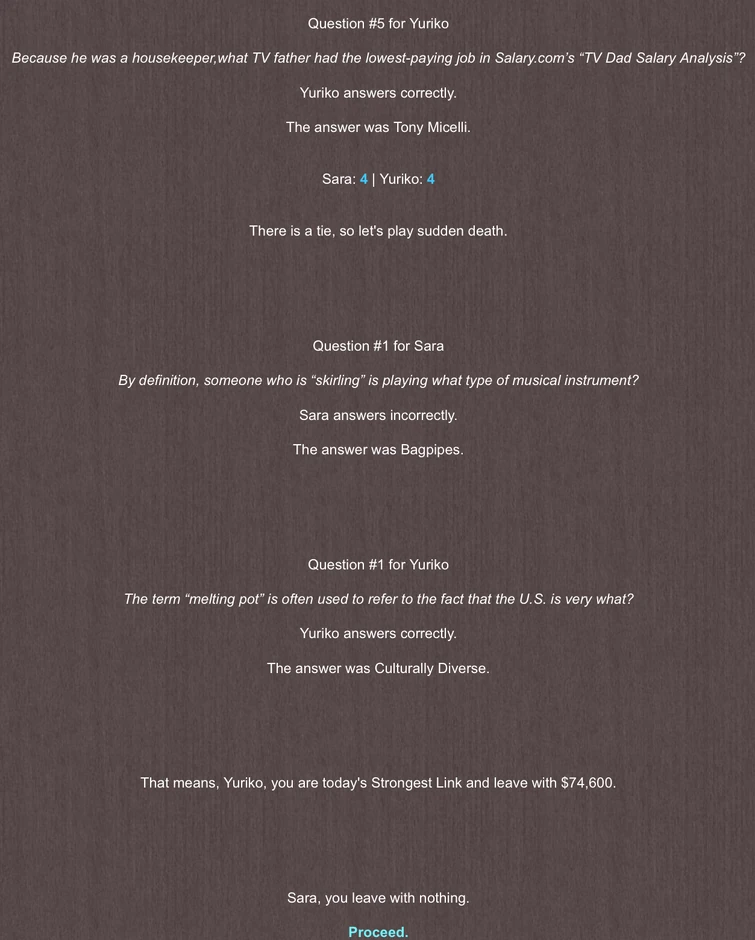 The Miikest Link U: Final Round & Statistics | Fandom