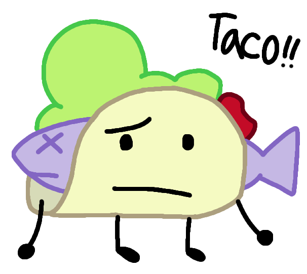 i drew ms paint taco from bfb 29 | Fandom
