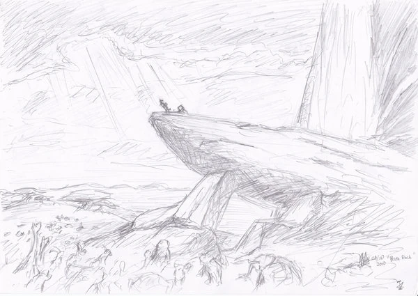 Lion King Pride Rock Drawing