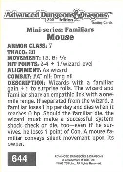 Mouse (1992 Card Set) | Advanced Dungeons & Dragons 2nd Edition Wiki ...