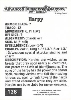 Harpy (1992 Card Set) | Advanced Dungeons & Dragons 2nd Edition Wiki ...