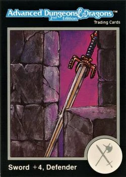 Sword, +4 Defender (1991 Card Set) | Advanced Dungeons & Dragons 2nd ...