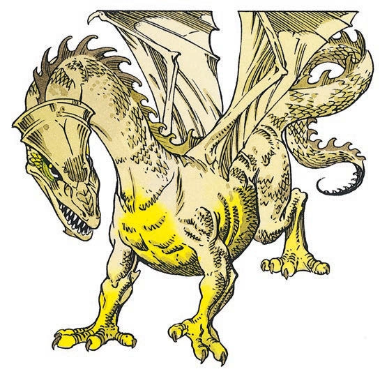 Yellow Dragon (Creature) | Advanced Dungeons & Dragons 2nd Edition Wiki ...