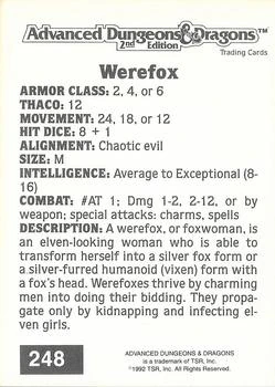 Werefox (1992 Card Set) | Advanced Dungeons & Dragons 2nd Edition Wiki ...