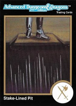 Stake-lined Pit (1992 Card Set) | Advanced Dungeons & Dragons 2nd ...