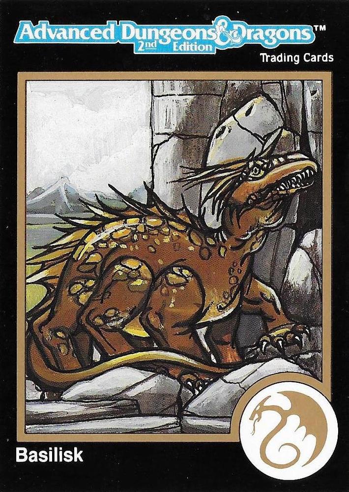 Basilisk Lesser 1992 Card Set Advanced Dungeons And Dragons 2nd
