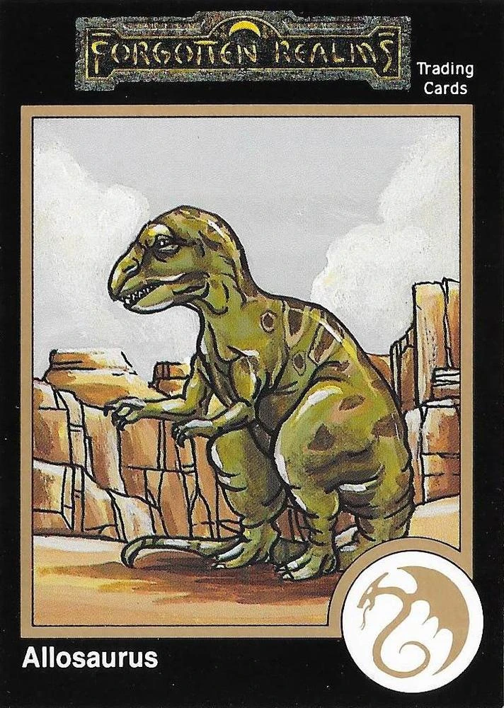 Dinosaur, Allosaurus (1992 Card Set) | Advanced Dungeons & Dragons 2nd ...