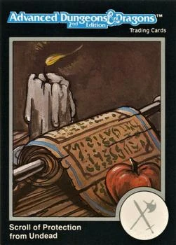 Scroll of Protection from Undead (1991 Card Set) | Advanced Dungeons ...