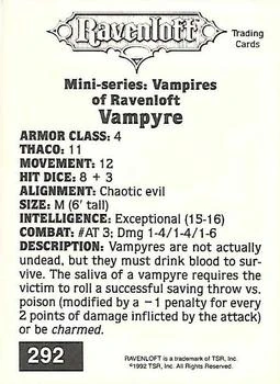 Vampyre (1992 Card Set) | Advanced Dungeons & Dragons 2nd Edition Wiki ...