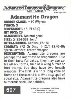 Adamantite Dragon (1992 Card Set) | Advanced Dungeons & Dragons 2nd ...