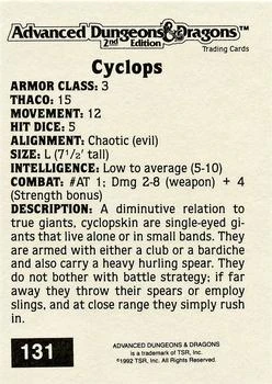 Cyclops (1992 Card Set) | Advanced Dungeons & Dragons 2nd Edition Wiki ...