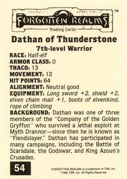 Dathan of Thunderstone (1992 Card Set) | Advanced Dungeons & Dragons ...