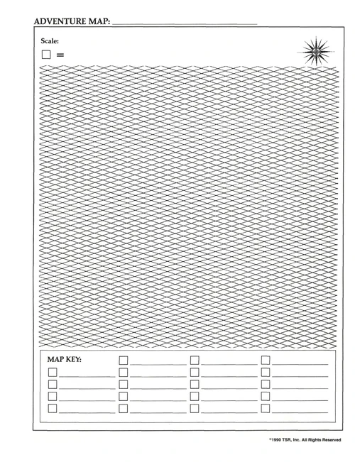 Forced Perspective Map Grid (CSC) | Advanced Dungeons & Dragons 2nd ...