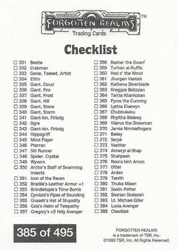 Checklist: 331–385 (1993 Card Set) | Advanced Dungeons & Dragons 2nd ...