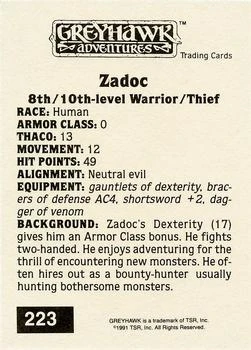 Zadoc (1991 Card Set) | Advanced Dungeons & Dragons 2nd Edition Wiki ...