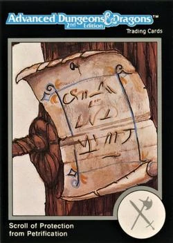 Scroll of Protection From Petrification (1991 Card Set) | Advanced ...