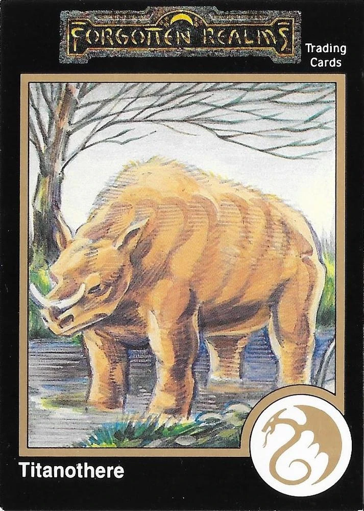 Dinosaur, Titanothere (1992 Card Set) | Advanced Dungeons & Dragons 2nd ...