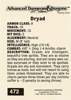 Dryad (1991 Card Set) | Advanced Dungeons & Dragons 2nd Edition Wiki ...
